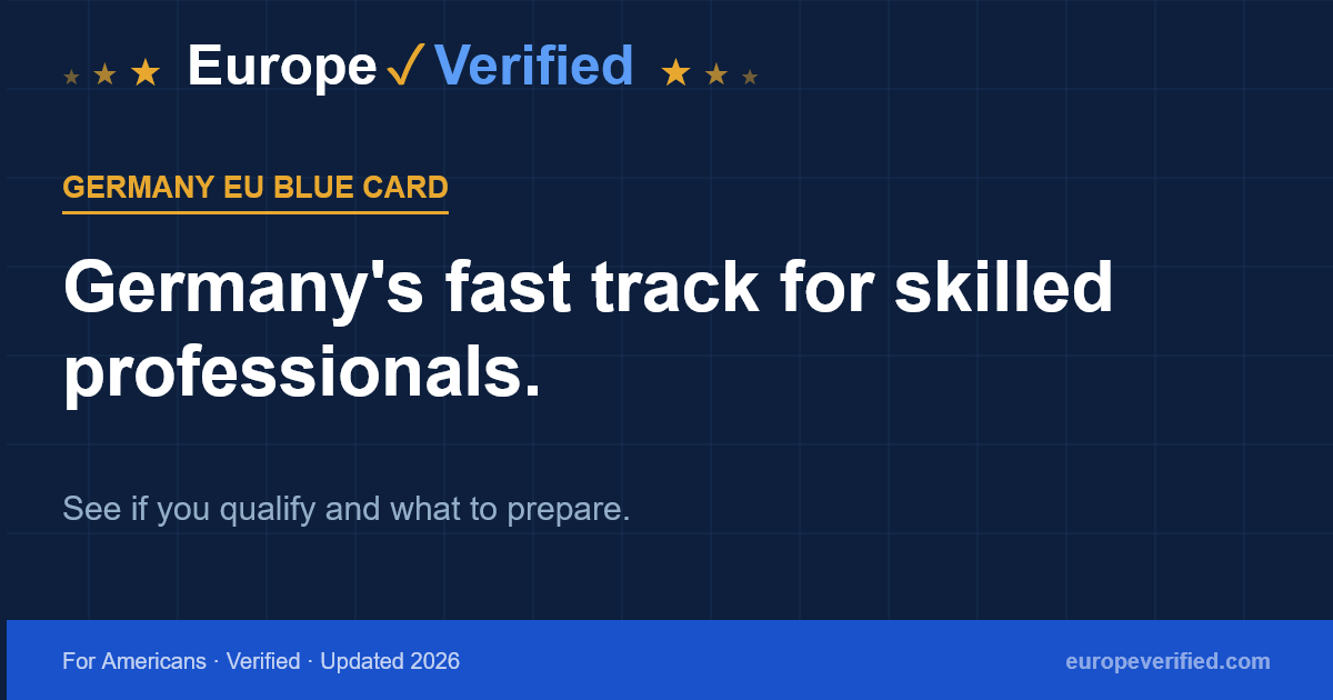 Germany EU Blue Card 2026: Requirements & How to Apply
